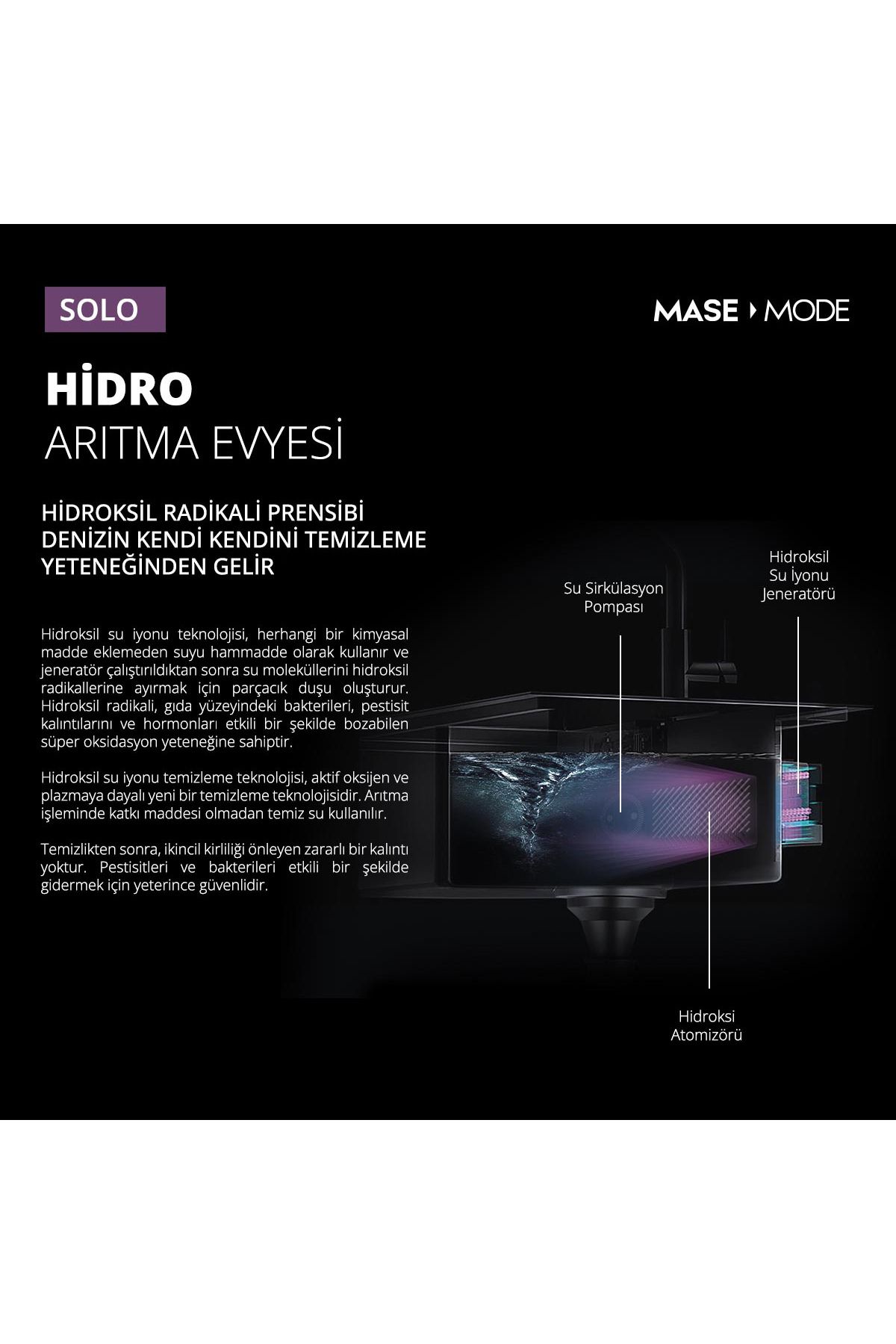 MaseMode Solo Ozon Fonksiyonlu Teknolojik Eviye Seti – RD ART SERAMİK